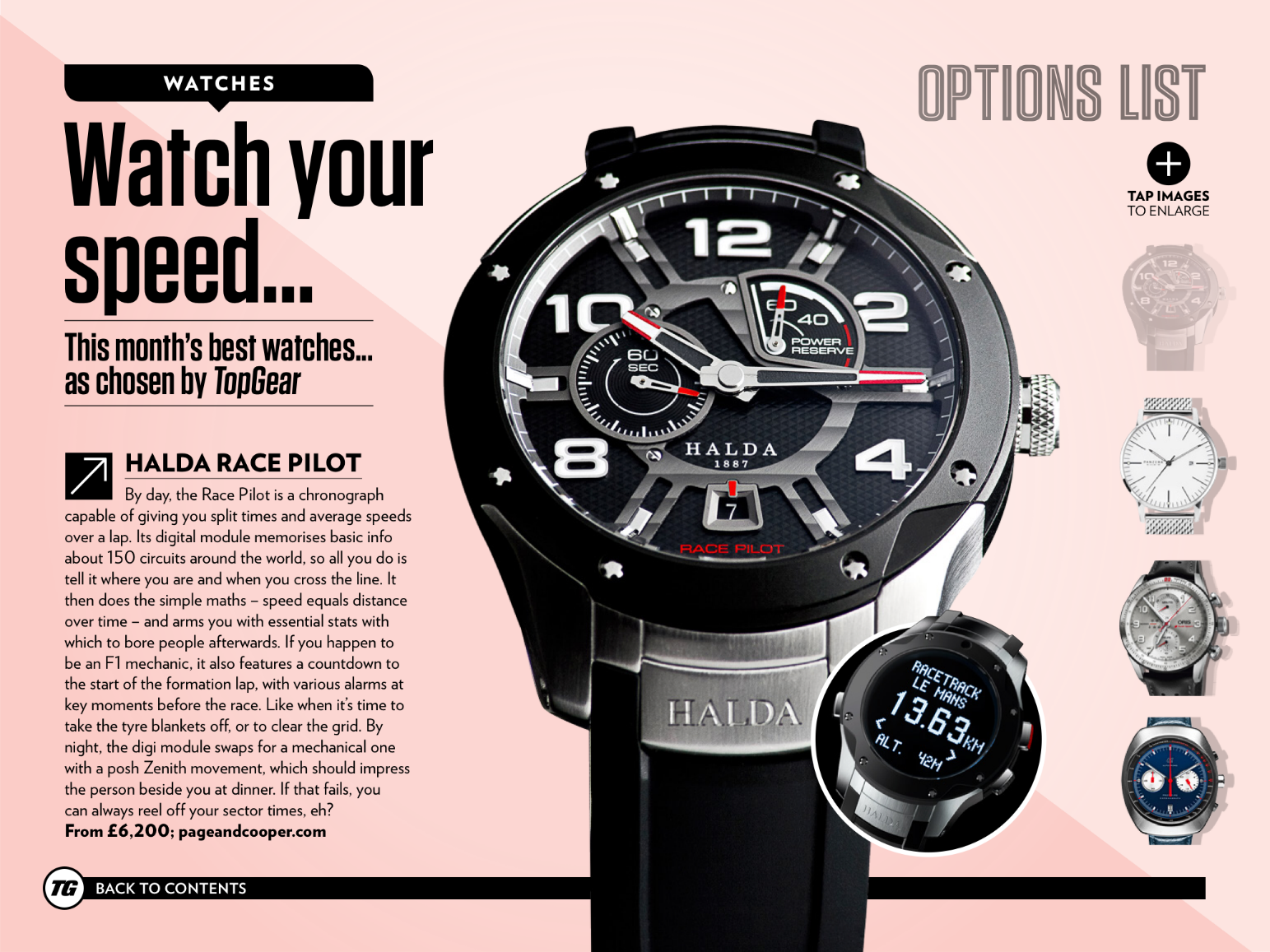 Race Pilot elected one of the best modern racing watches - Halda Watches